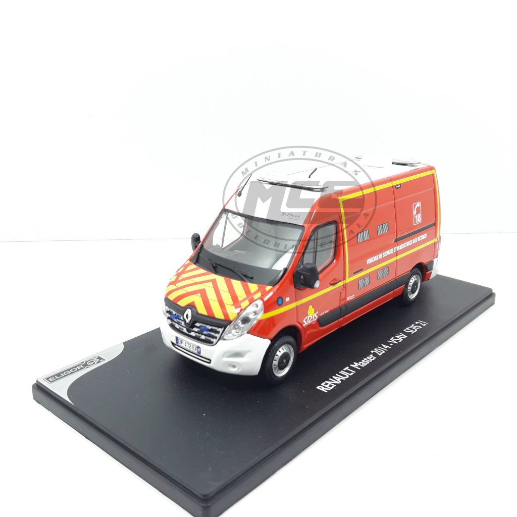 1/43 RENAULT MASTER VSAV SDIS 21 FRANCE AMBULANCE AMBULANCIA ELIGOR ...