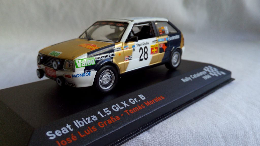 1/43 SEAT IBIZA 1.5 GLX #28 Gr.B RALLY DE CATALUNYA, 1986 J.L.GRAÑA-T ...